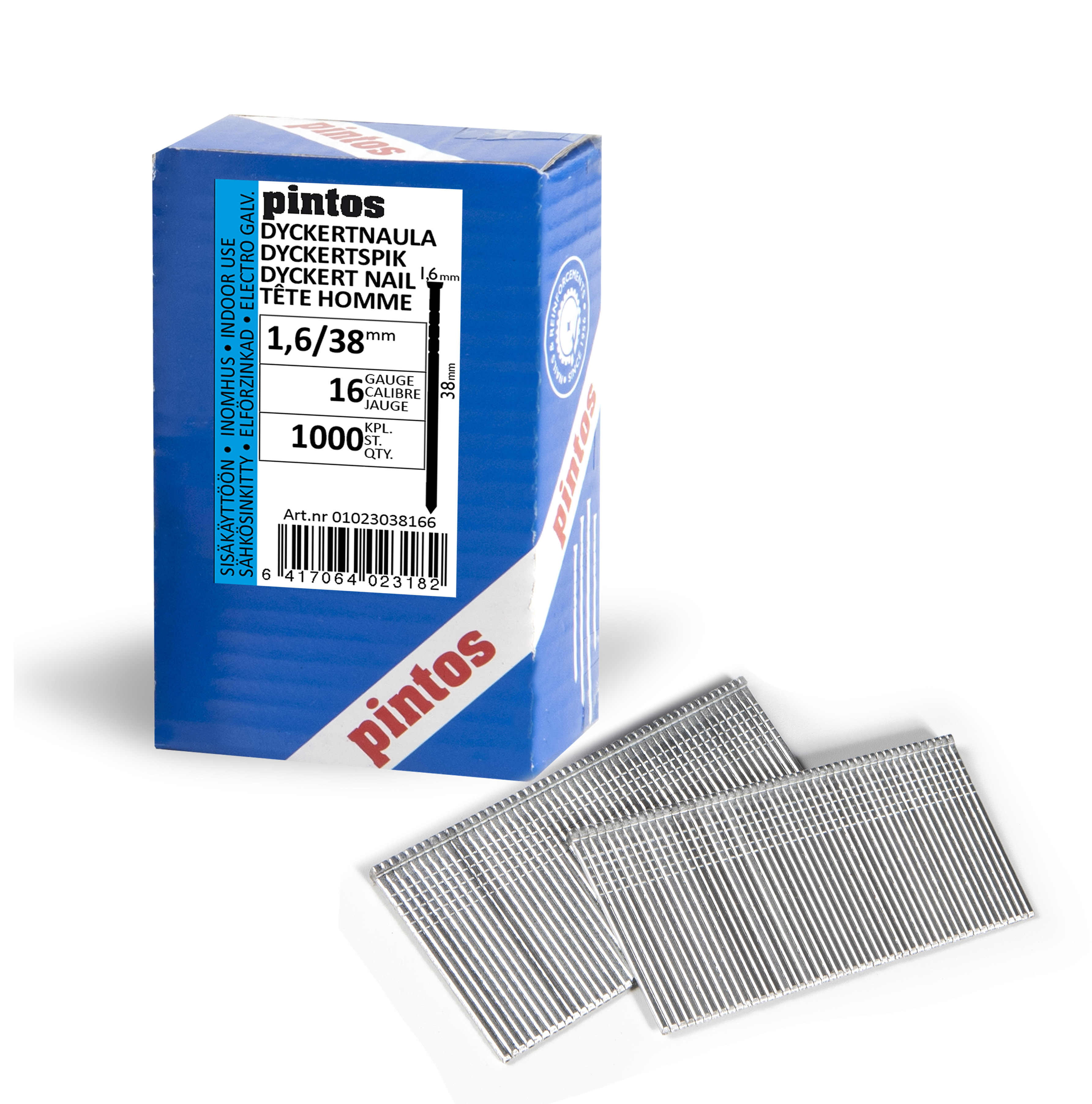 Bandad Dyckert 1,6x38 elförz 1000/pkt